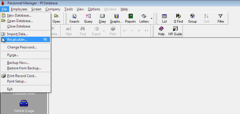 Vizual Personnel Data not calculating correctly. - Vizual Personnel Manager
