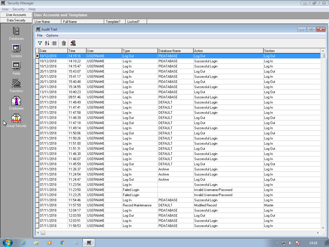 Viewing the Security Audit within Vizual Personnel Manager - Vizual ...